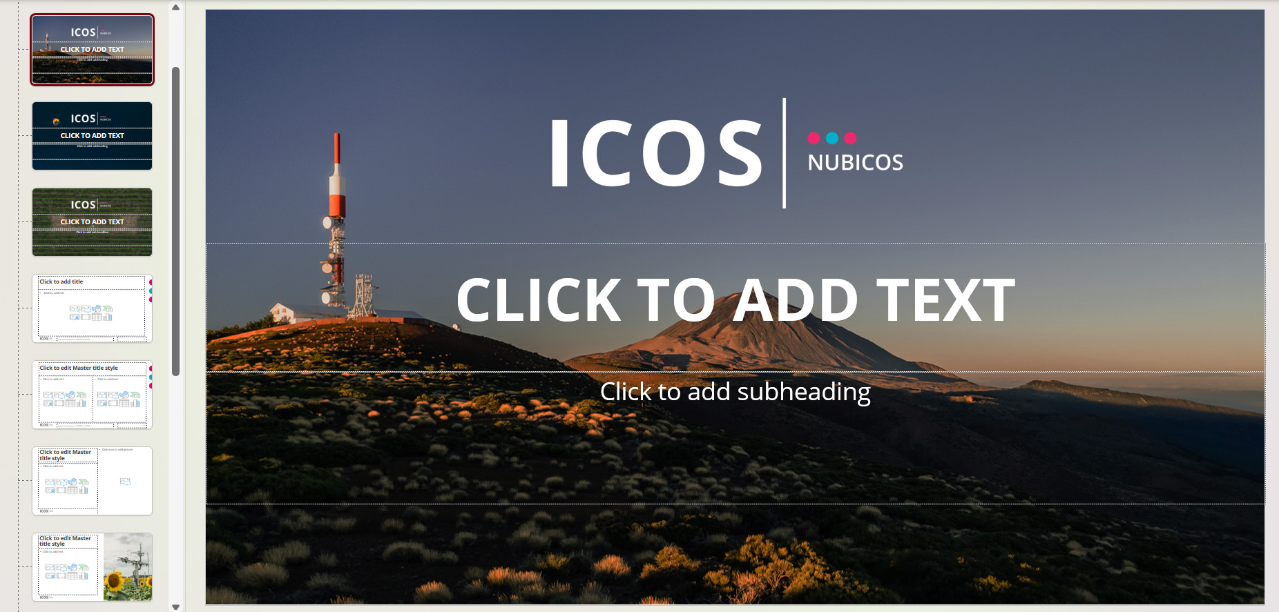 NUBICOS: Visual Materials | ICOS